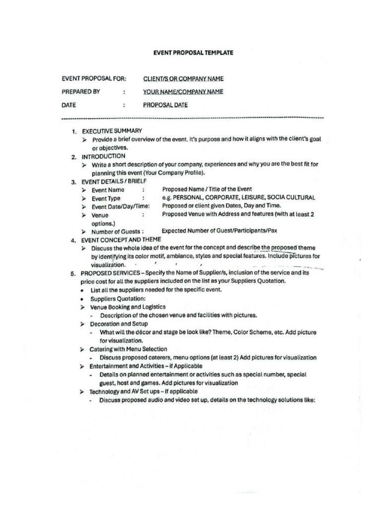 Event-Proposal-Template | PDF