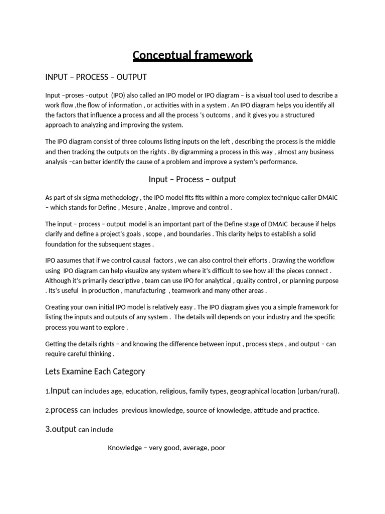 Conceptual Framework Reseach 2 | PDF | System | Workflow