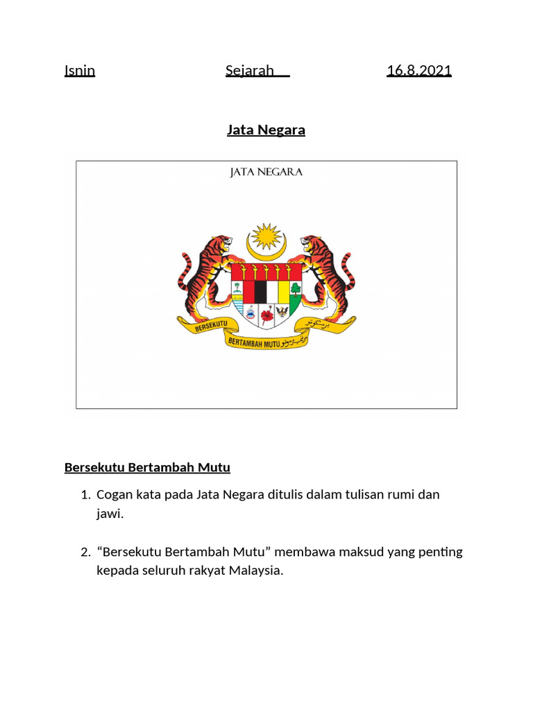 Jata Negara 2 | PDF