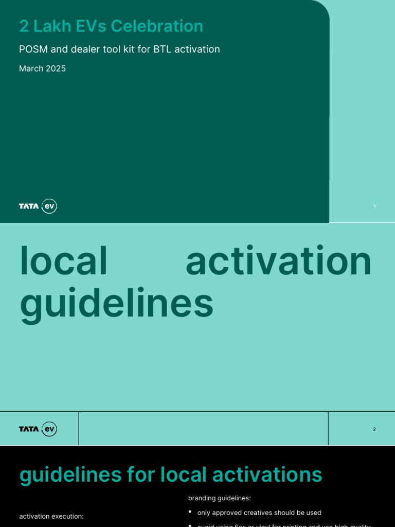 2 Lakh EVs Celebration - POSM & BTL Activation Tool Kit - March 2025 ...