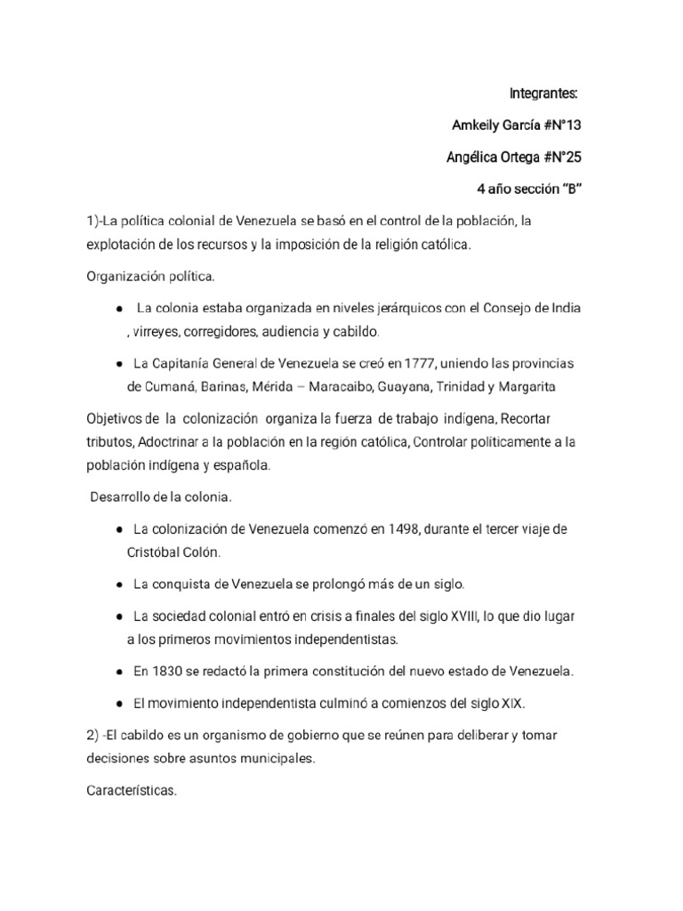 Política Colonial | PDF