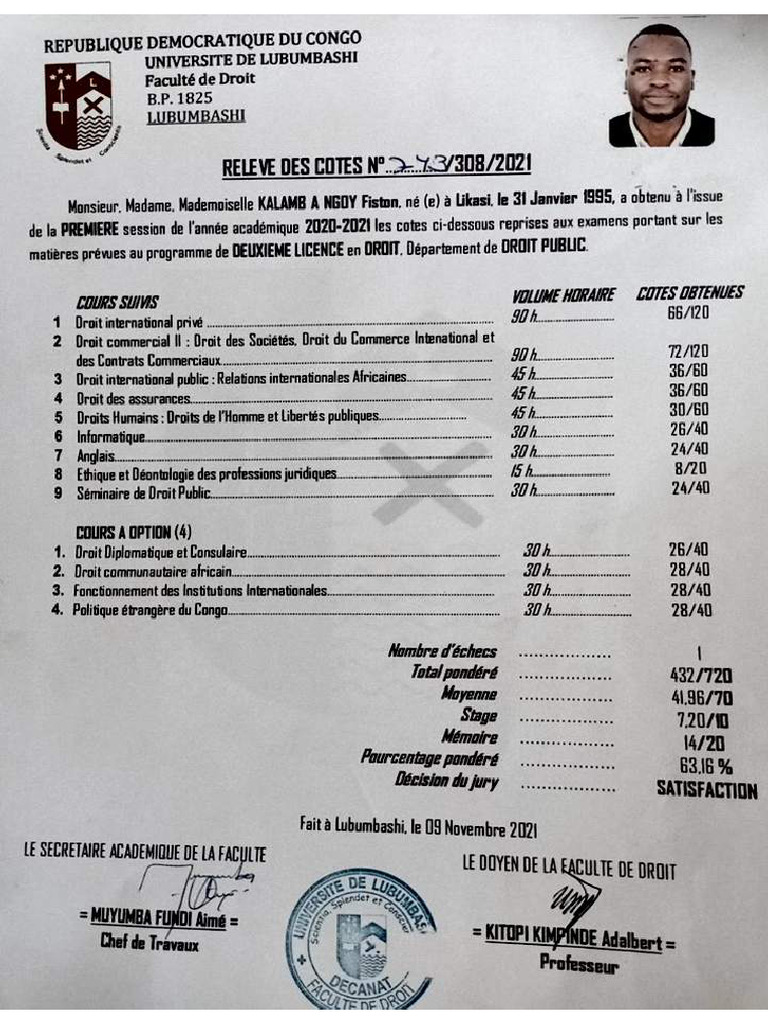 Relevé Kalamb | PDF