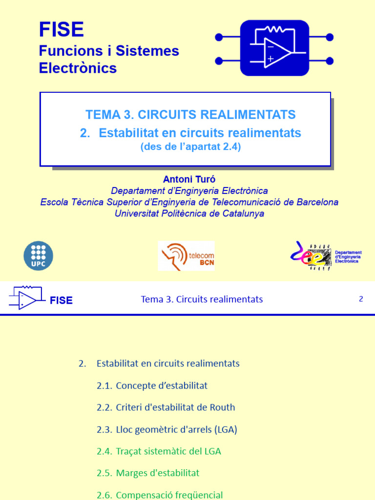 Tema 3b Estabilitat Des de 2 - 4 | PDF