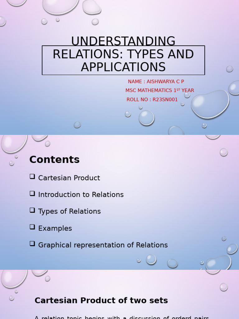 Understanding Relations | PDF | Set (Mathematics) | Mathematical Objects