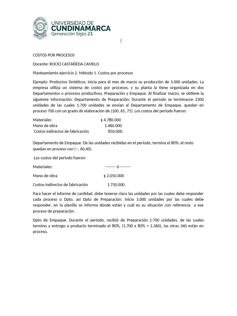 Planteamiento Ejerc. 2 Metodo 1 | PDF