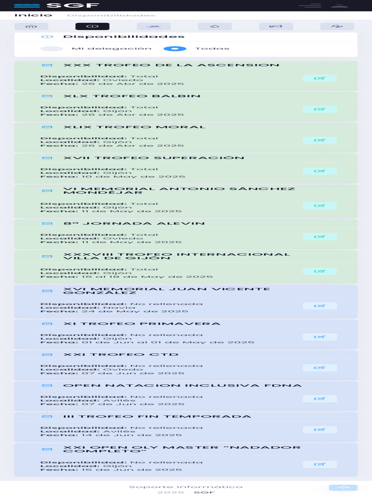 SGF - Sistema de Gestión Federativo | PDF
