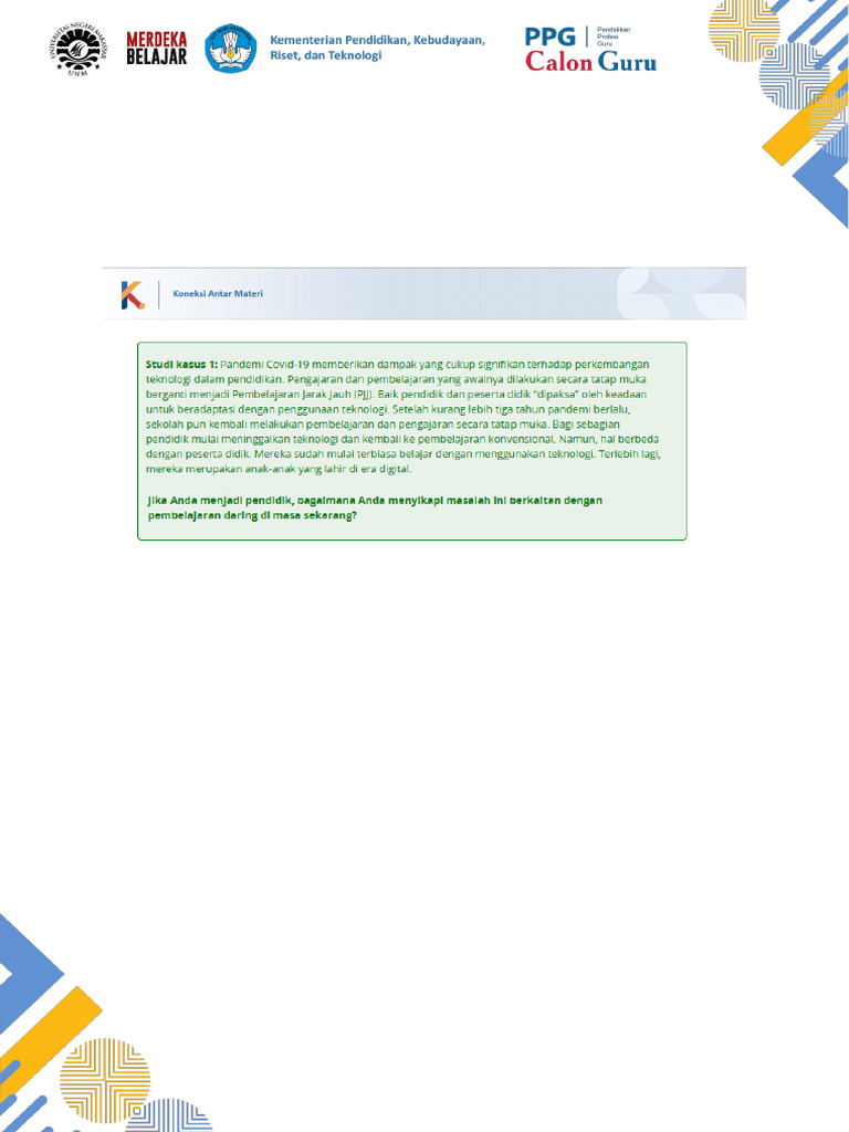 T1.6 Koneksi antar materi (PPDB) Wardiman-Seni-PPG II 2024 | PDF