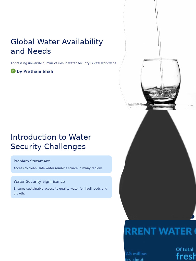 Global Water Availability and Needs | PDF | Water Security | Water