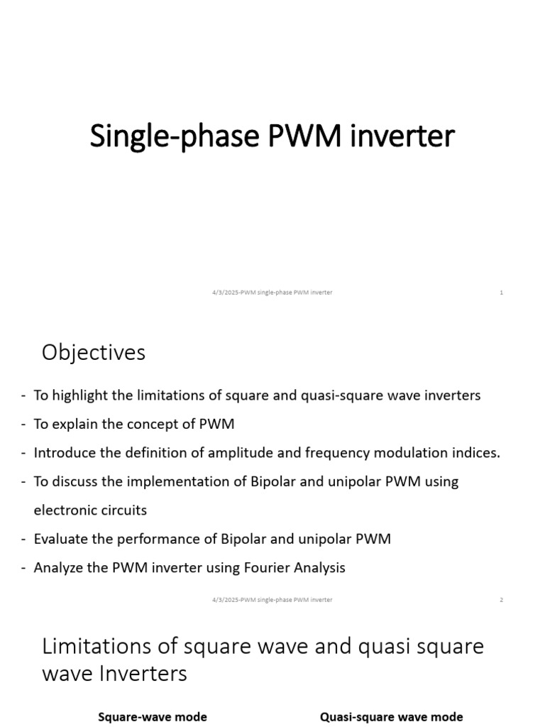 3.3 Single Phase PWM Inverter3 | PDF | Power Inverter ...