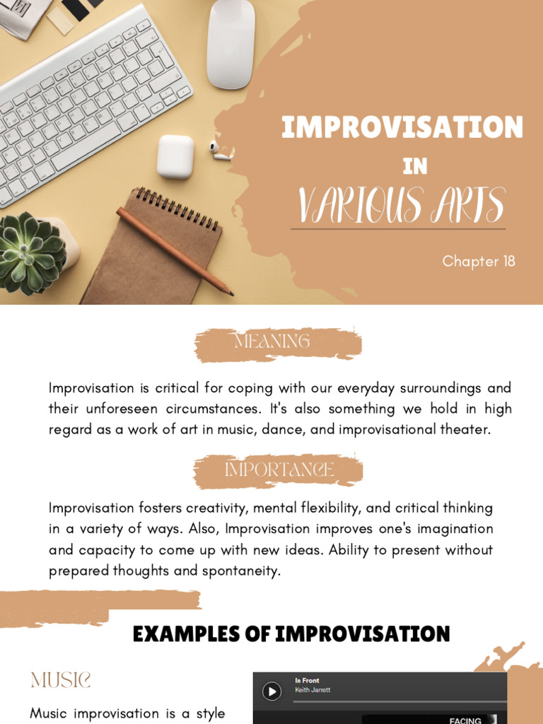 Improvisation in Various Arts | PDF | Body Language | Improvisation