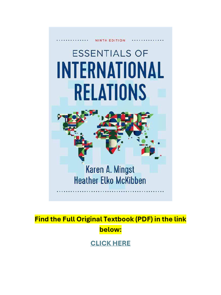 Essentials of International Relations 9th Edition | PDF | International Relations | Methodology