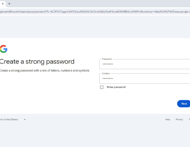 how to create password | PDF