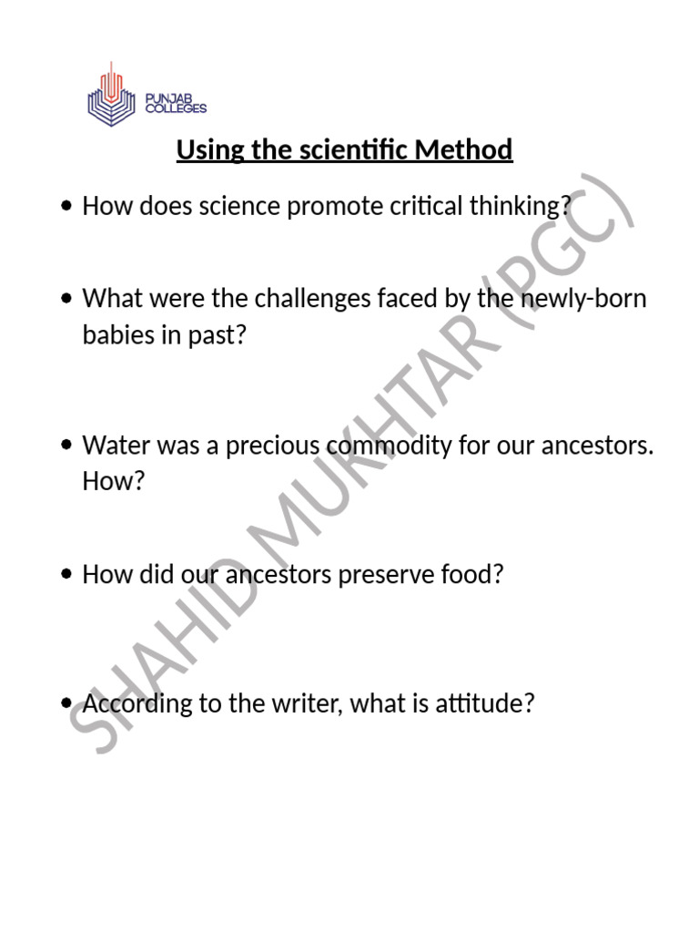 Using The Scientific Method | PDF