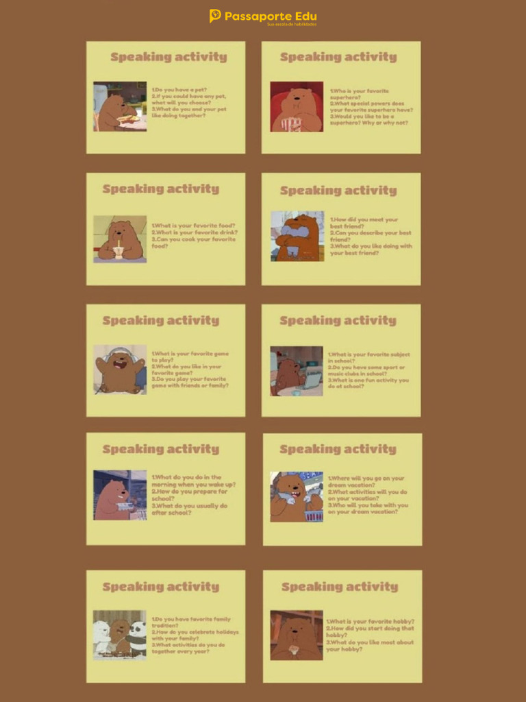 Speaking Activity | PDF