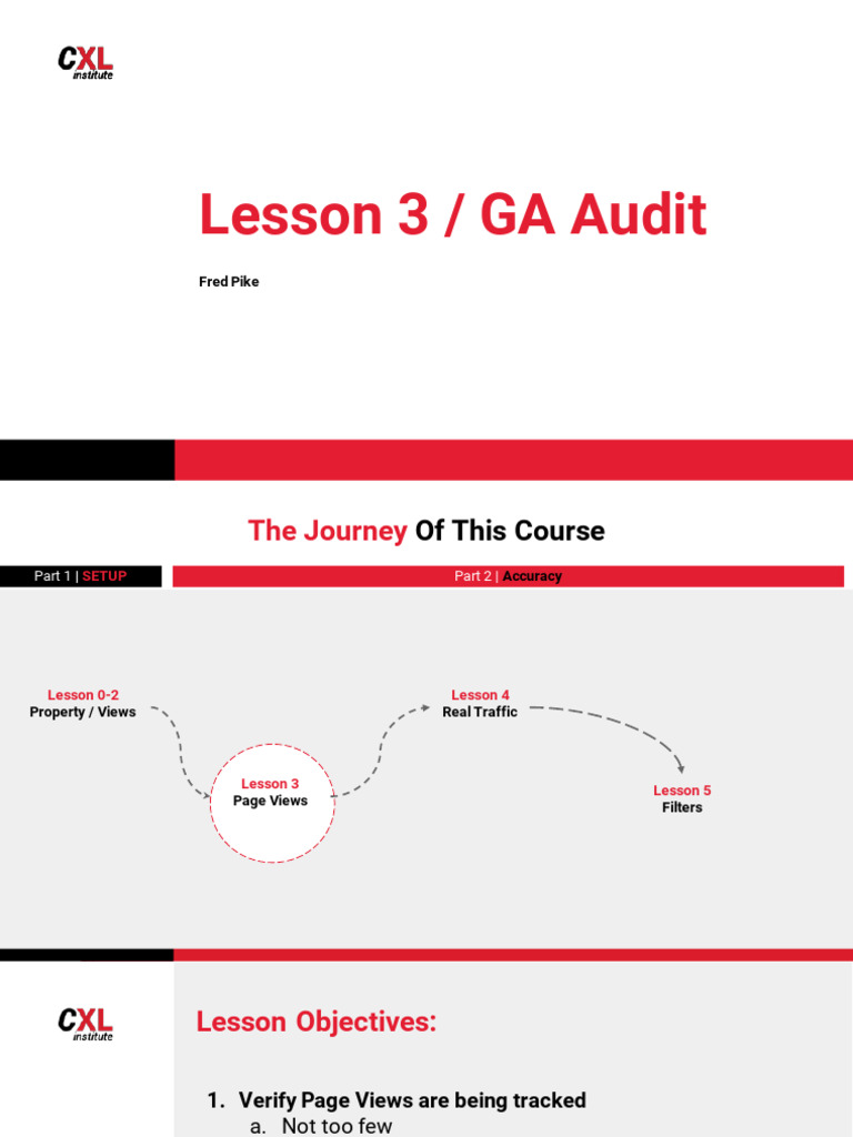 Lesson 3 GA Audit Page Views | PDF