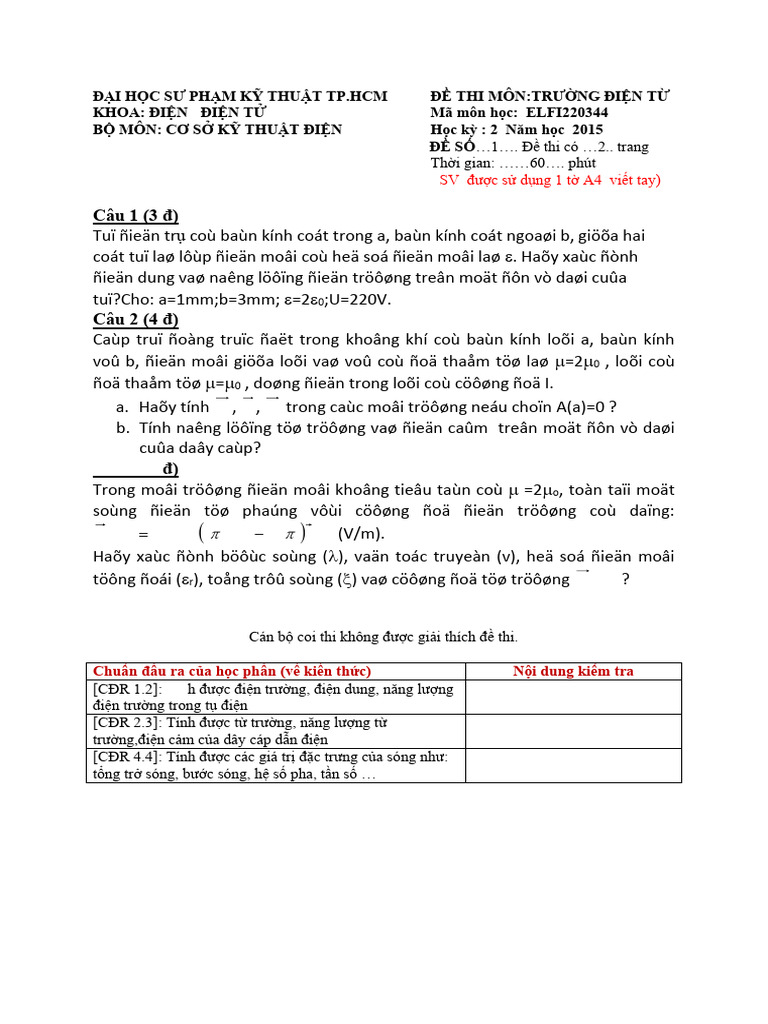 Dap An TDT Hkii 15-16 | PDF