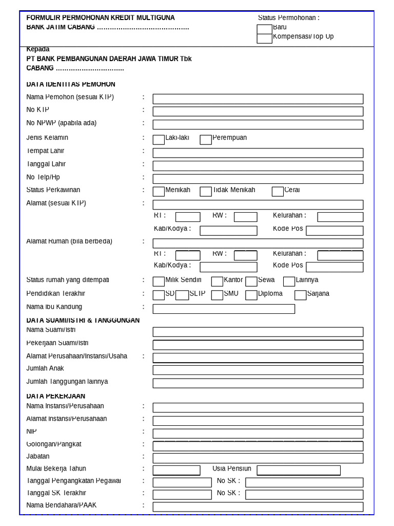 Revisi Form Pns p3k Terbaru | PDF