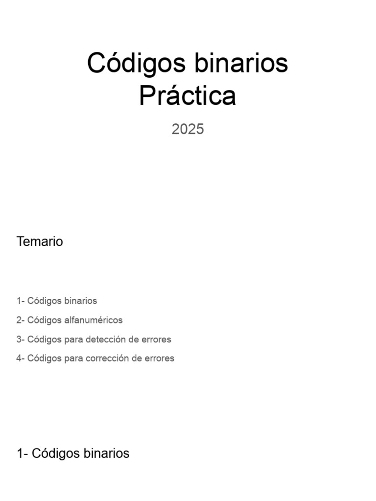 02 ED-LC Codigos | PDF | Decimal codificado en binario | Poco