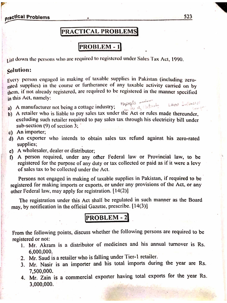 Sales Tax (Problems) | PDF