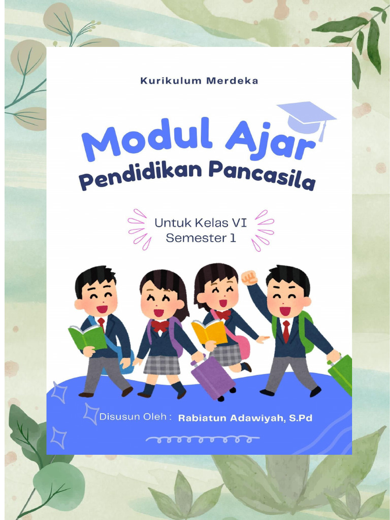 MODUL AJAR PKN KELAS 6 SEMESTER 1 | PDF