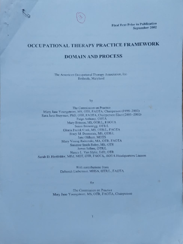 Occupational Therapy Pdf Occupational Therapy Health Care