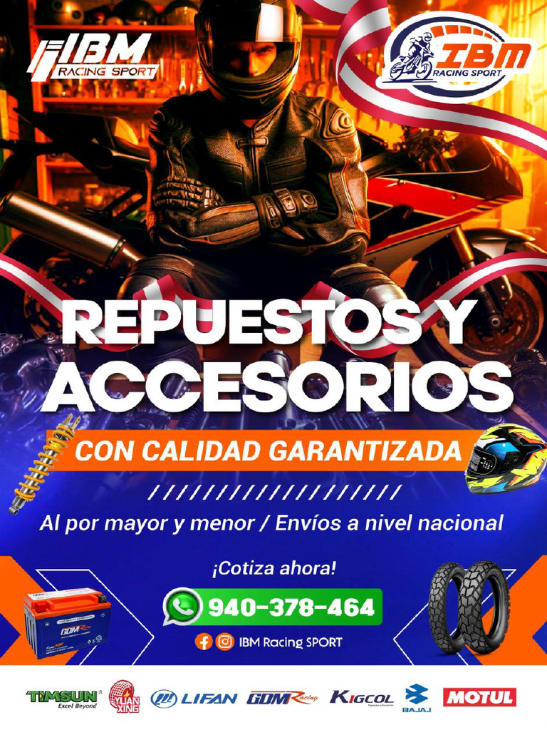 Catalogo Ibm Racing Sport - Julio | PDF