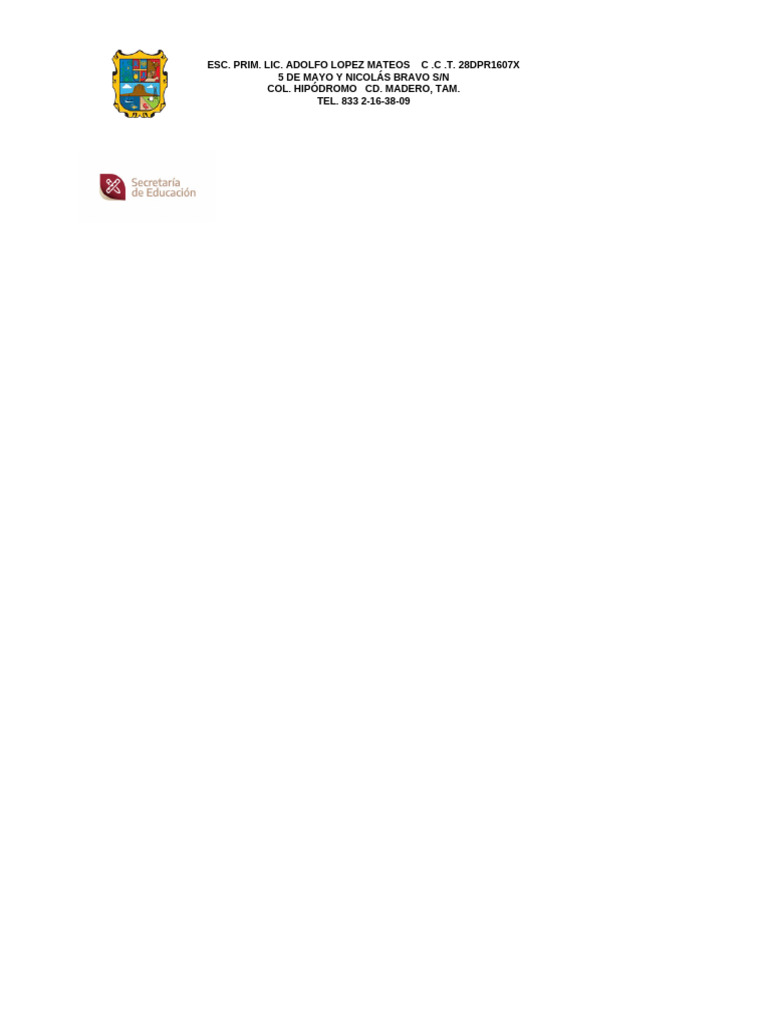Formato Con Logos PRIMARIA | PDF