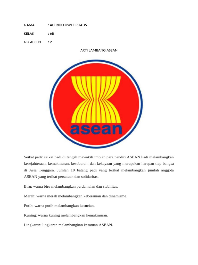 Arti dan Makna Lambang ASEAN | PDF