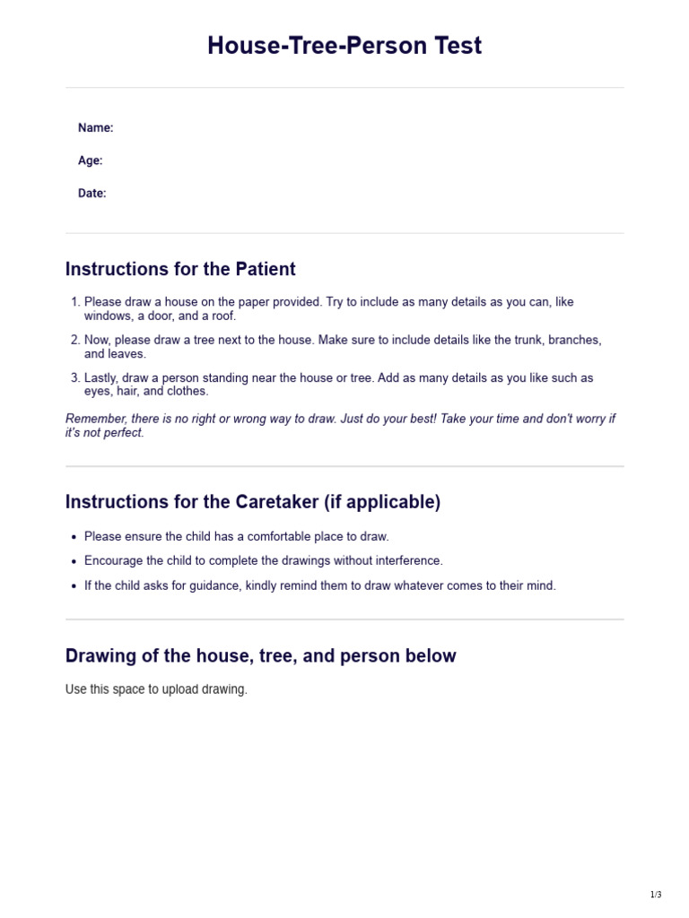House-Tree-Person Test | PDF