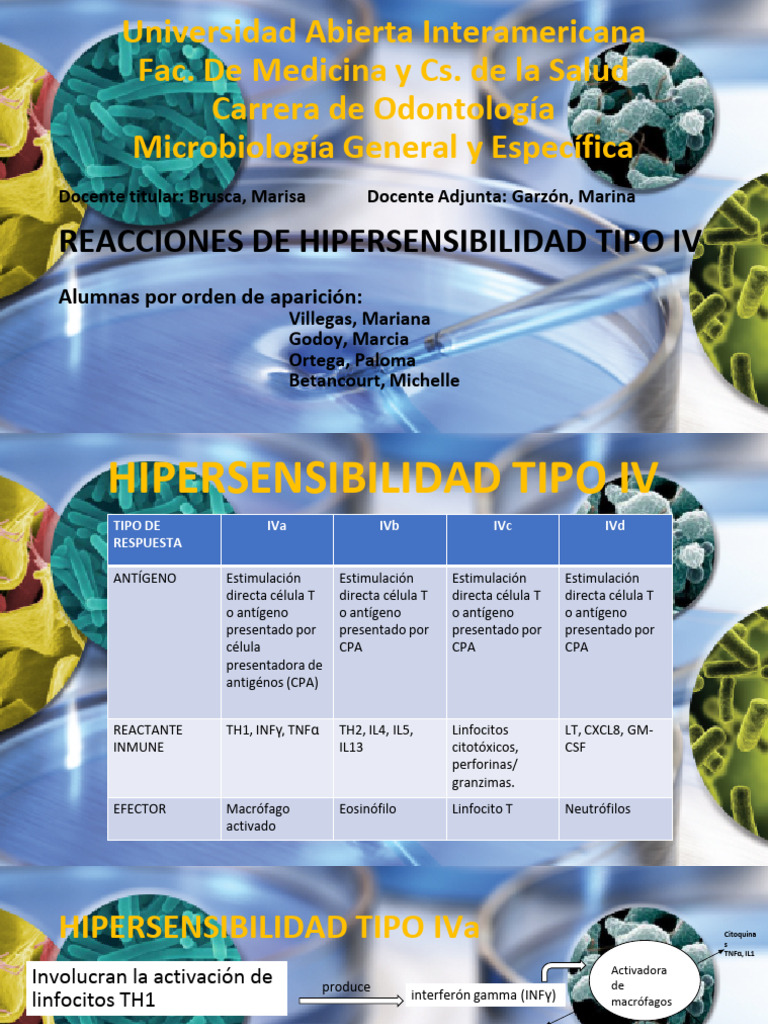 Reacciones de Hipersensibilidad Tipo IV | PDF | Inflamación | T Helper Cell