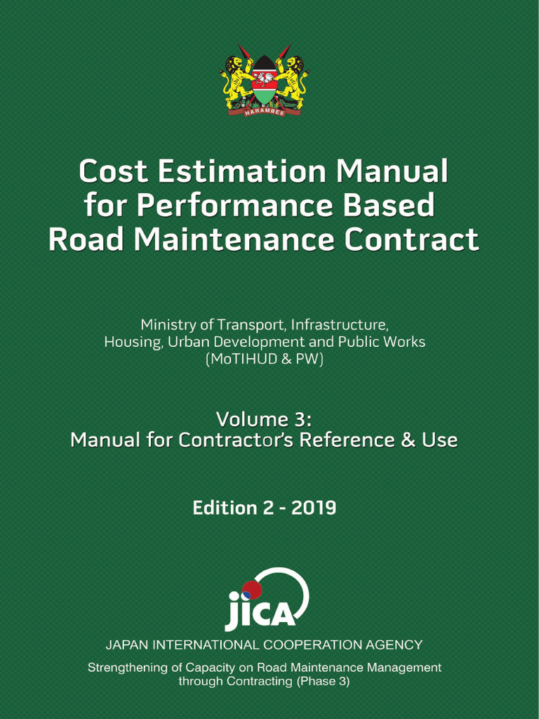03-Cost Estimation Manual For PBC Volume III - Edition 2 | PDF | Road ...