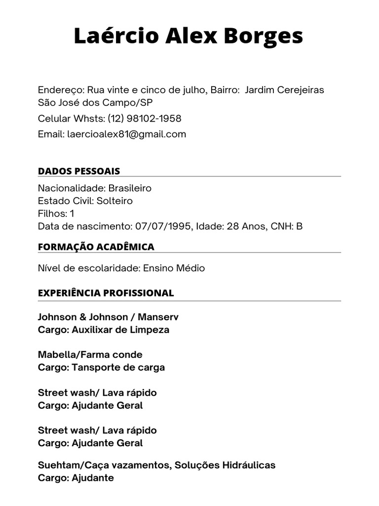 Currículo Jefferson 2024 | PDF