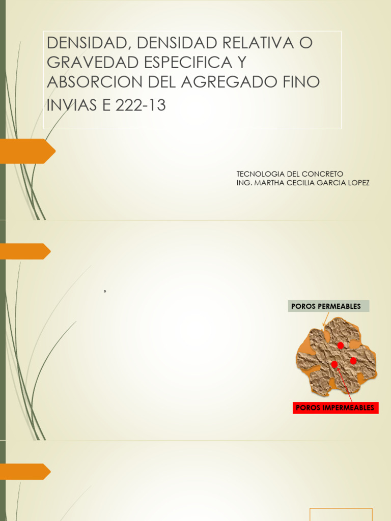 Gravedad Especifica y Absorcion de Arenas | PDF | Densidad | Agua