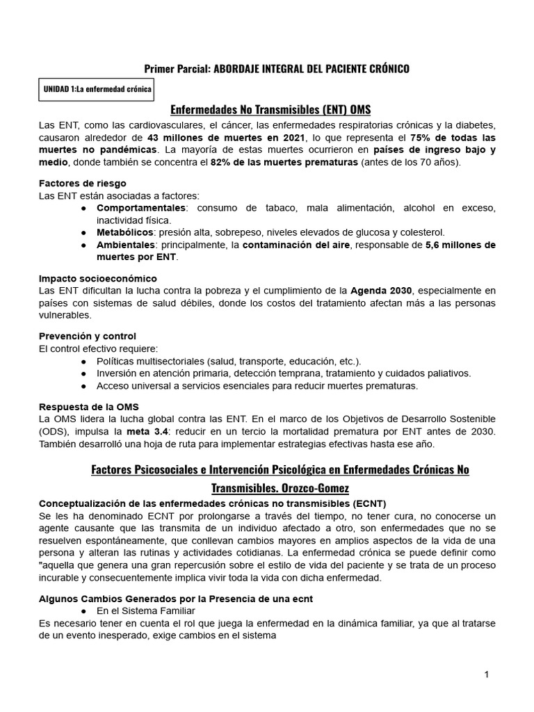 Resumen Primer Parcial Aipc | PDF | Las enfermedades no transmisibles | Vejez
