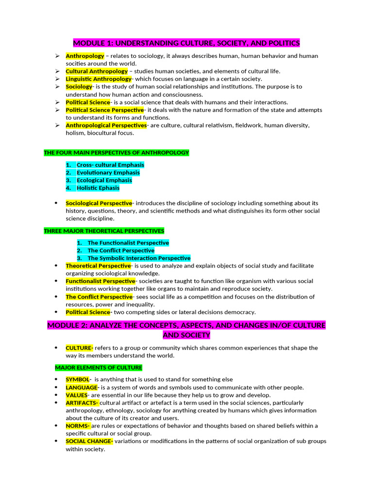 UCSP-Reviewer_Performance-Task | PDF | Socialization | Deviance (Sociology)