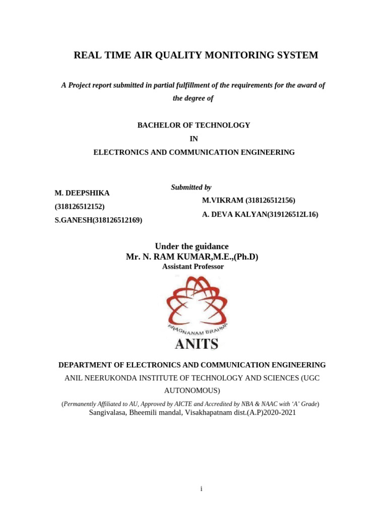 Home Air Monitoring System | PDF | Arduino | Air Pollution