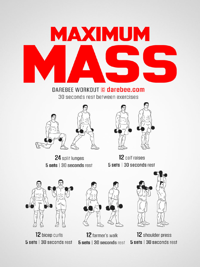 Maximum Mass Workout | PDF