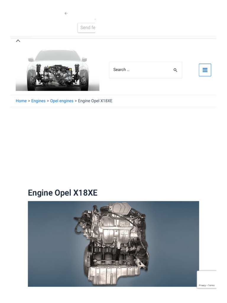 Engine Specifications For Opel X18XE, Characteristics, Oil, Perf | PDF | Engines | Vehicle ...