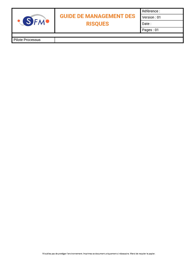 Méthodologie de Gestion Des Risques | PDF | Risque | Gestion des risques