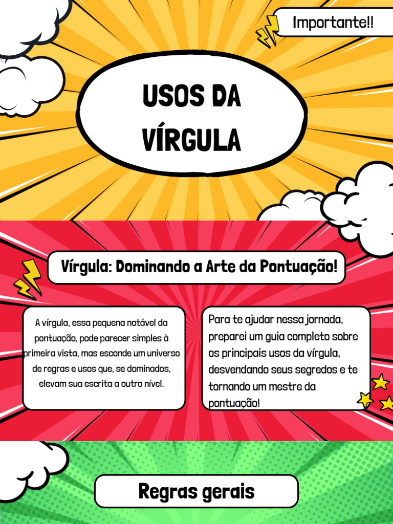 Guia Completo sobre Usos da Vírgula | PDF