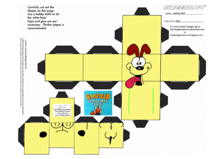 Odie Paper Toy Paper Craft | PDF