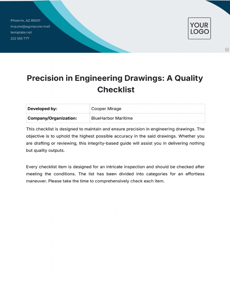 Quality Assessment Checklist Template | PDF