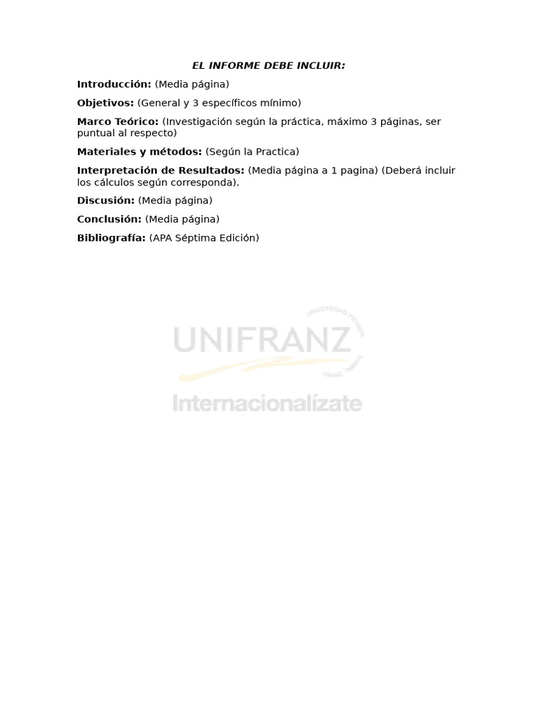 Formato de Informe | PDF