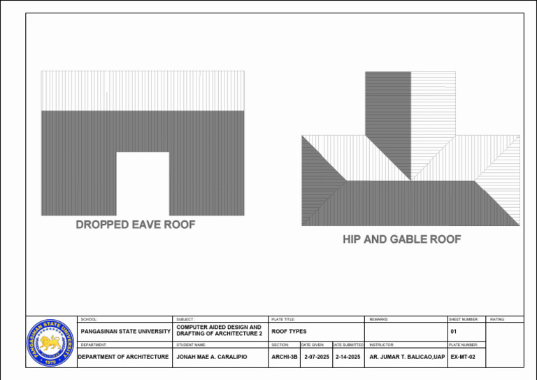 Cadd Types of Roofs | PDF