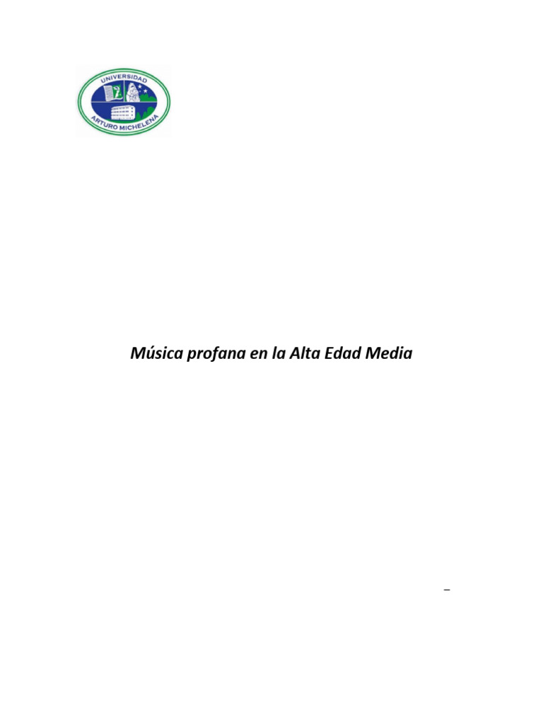 Música Profana en la Alta Edad Media | PDF | Musicología