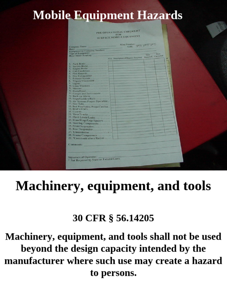 Mobile Equipment Safety Guidelines | PDF | Loader (Equipment) | Mining