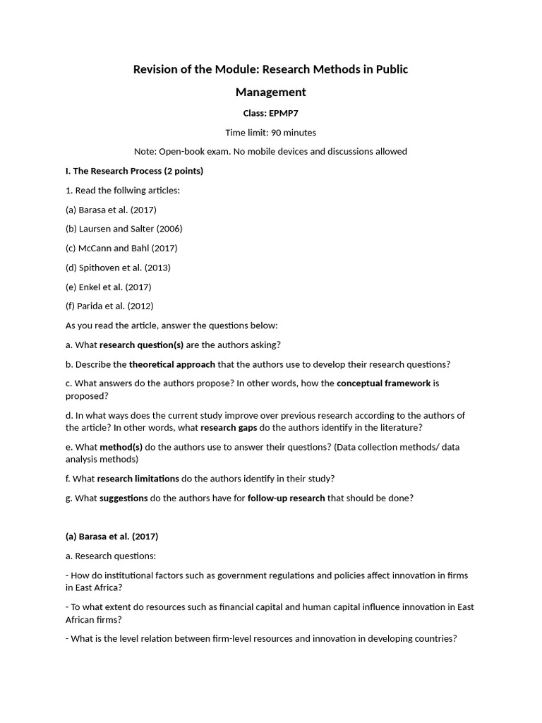 Research Method Preparation | PDF | Survey Methodology | Innovation