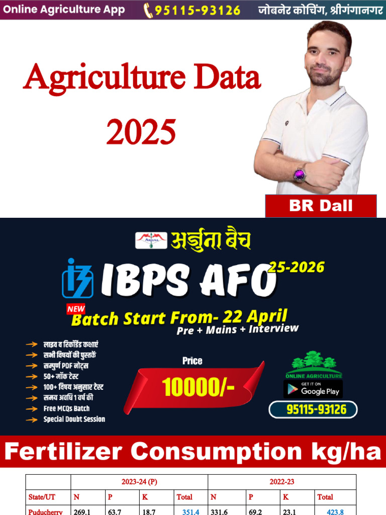 Agriculture Database - 2025 | PDF | Crops | Cereals