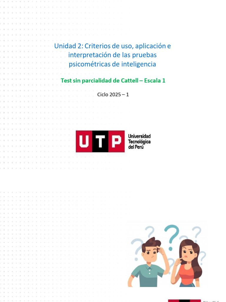 Test de Cattell: Evaluación de Inteligencia | PDF | Inteligencia ...