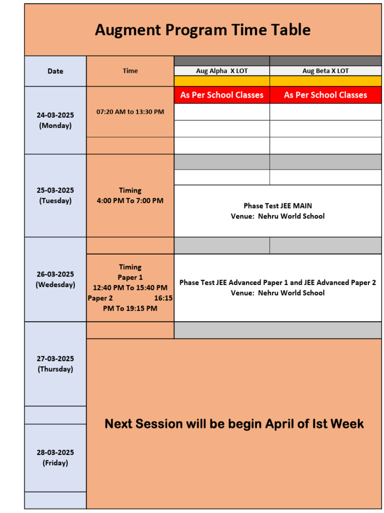 Augment (24-03-2025 - 31-03-2025) | PDF